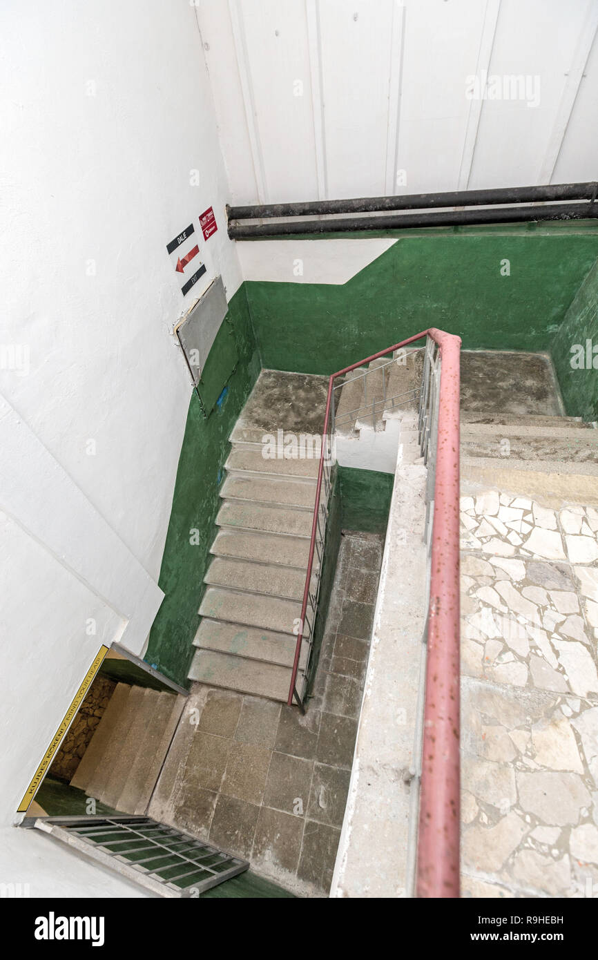 Stairwell Bunk'Art nuclear bunker Tirana Albania Stock Photo - Alamy