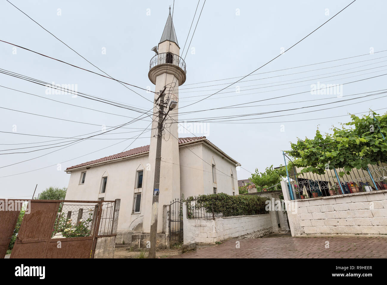 Mosque Lin village Albania Stock Photo - Alamy