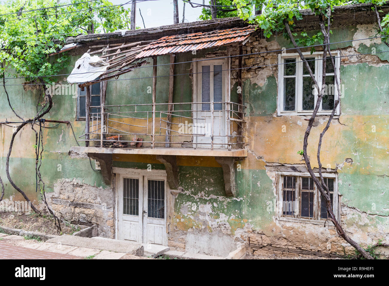 Lin village Albania Stock Photo - Alamy
