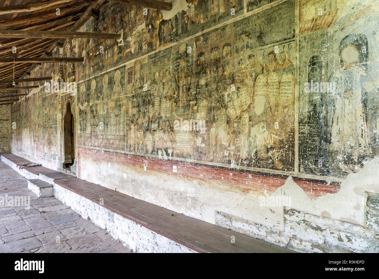 Murals Leusa church Permet Albania Stock Photo - Alamy