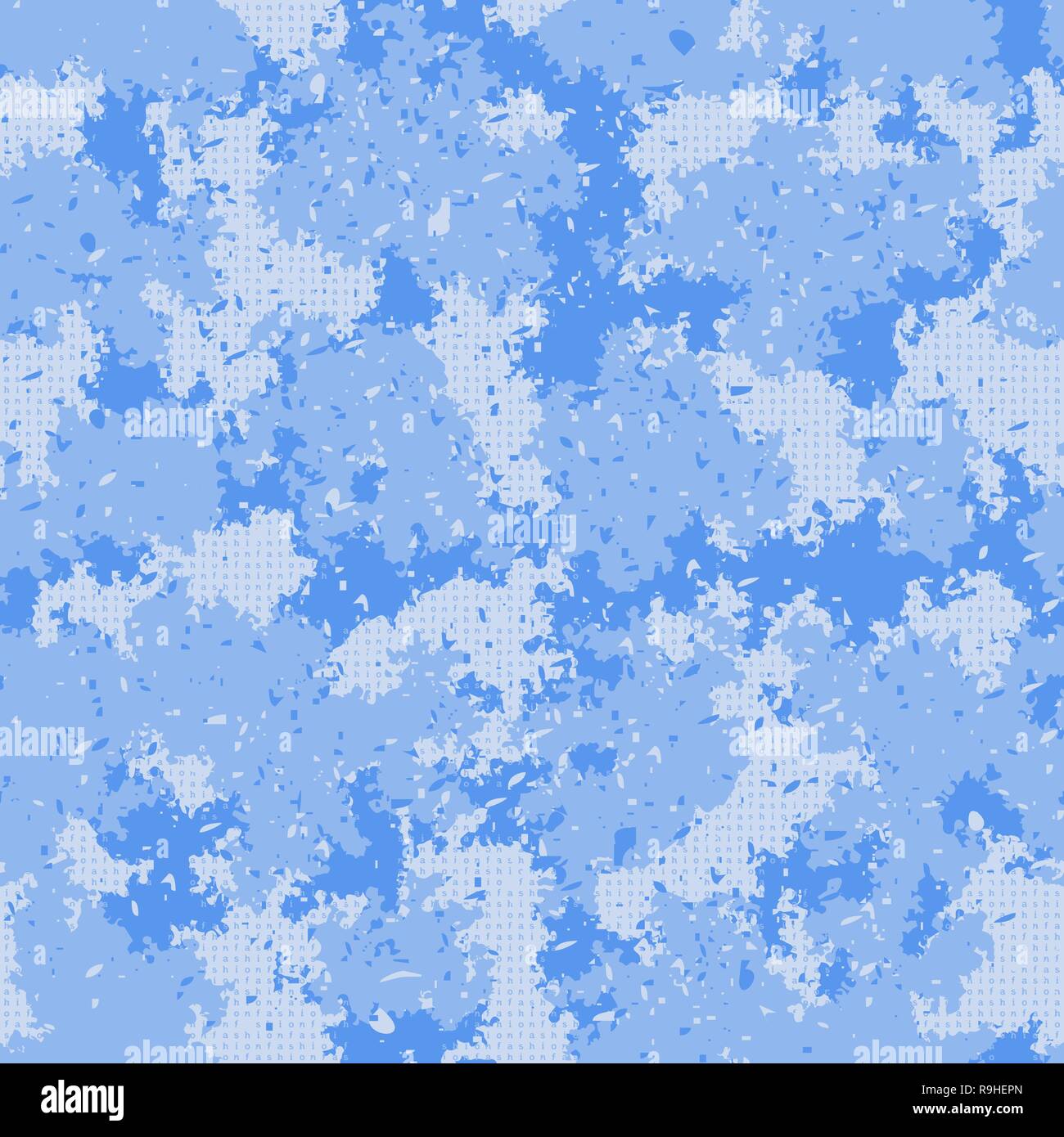 Fashion camo design. Color clouds seamless pattern vector. Trendy ...