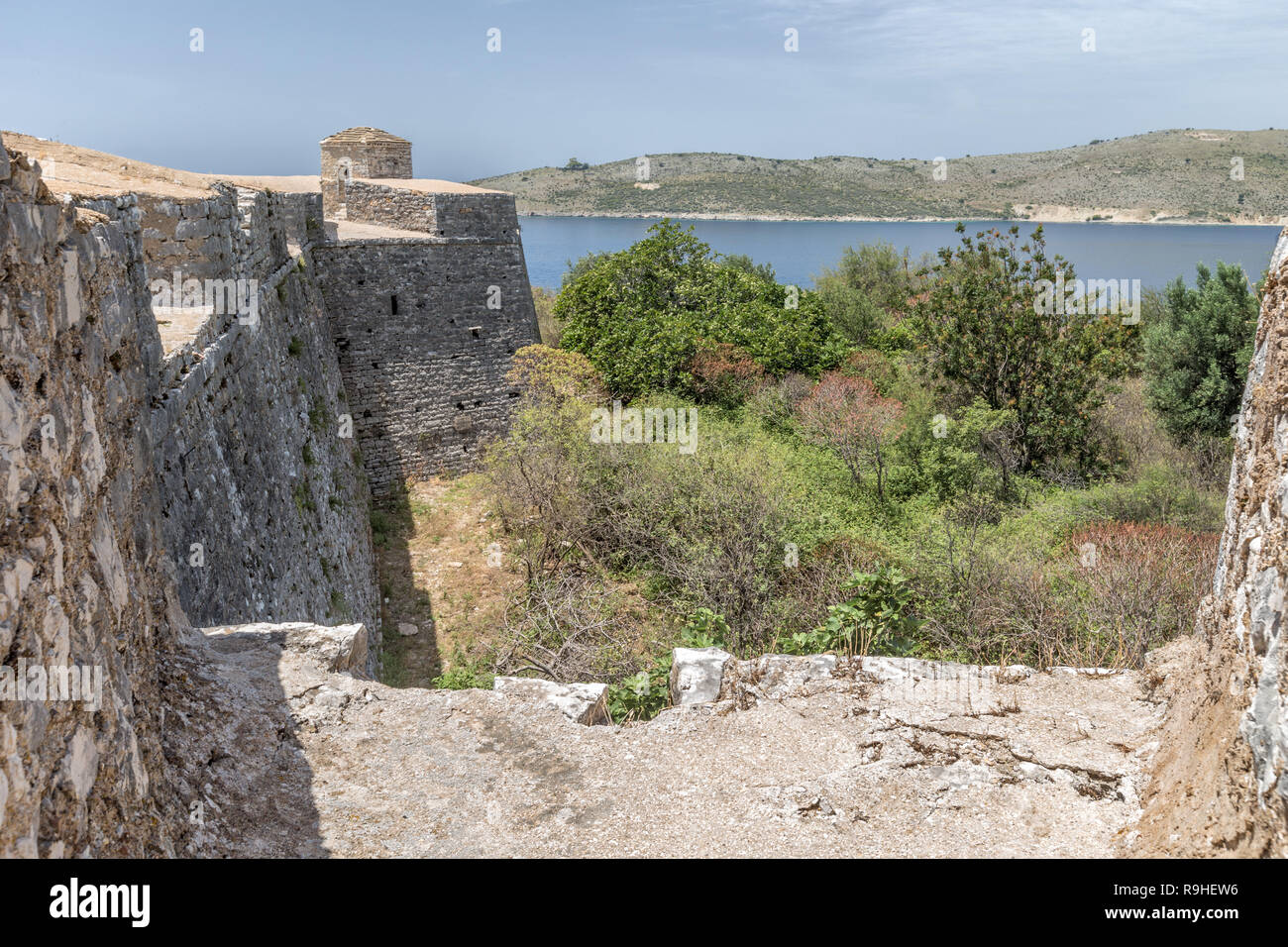 Porto Palermo Castle Antigonea Riviera Albania Stock Photo - Alamy