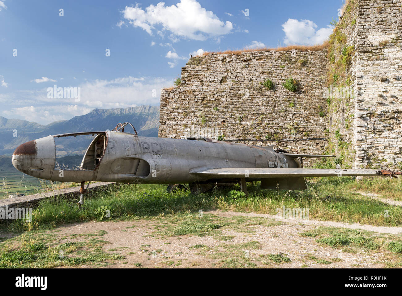 US Spy Plane relic Gjirokasta Castle Albania Stock Photo - Alamy