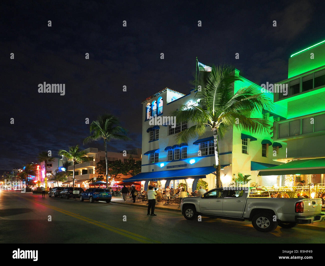 Miami Beach, Florida 12-19-2018 The Miami Beach Art Deco District and ...