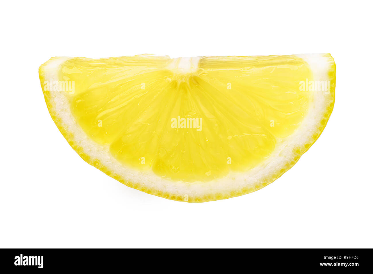 half of lemon slice isolated on white background Stock Photo - Alamy