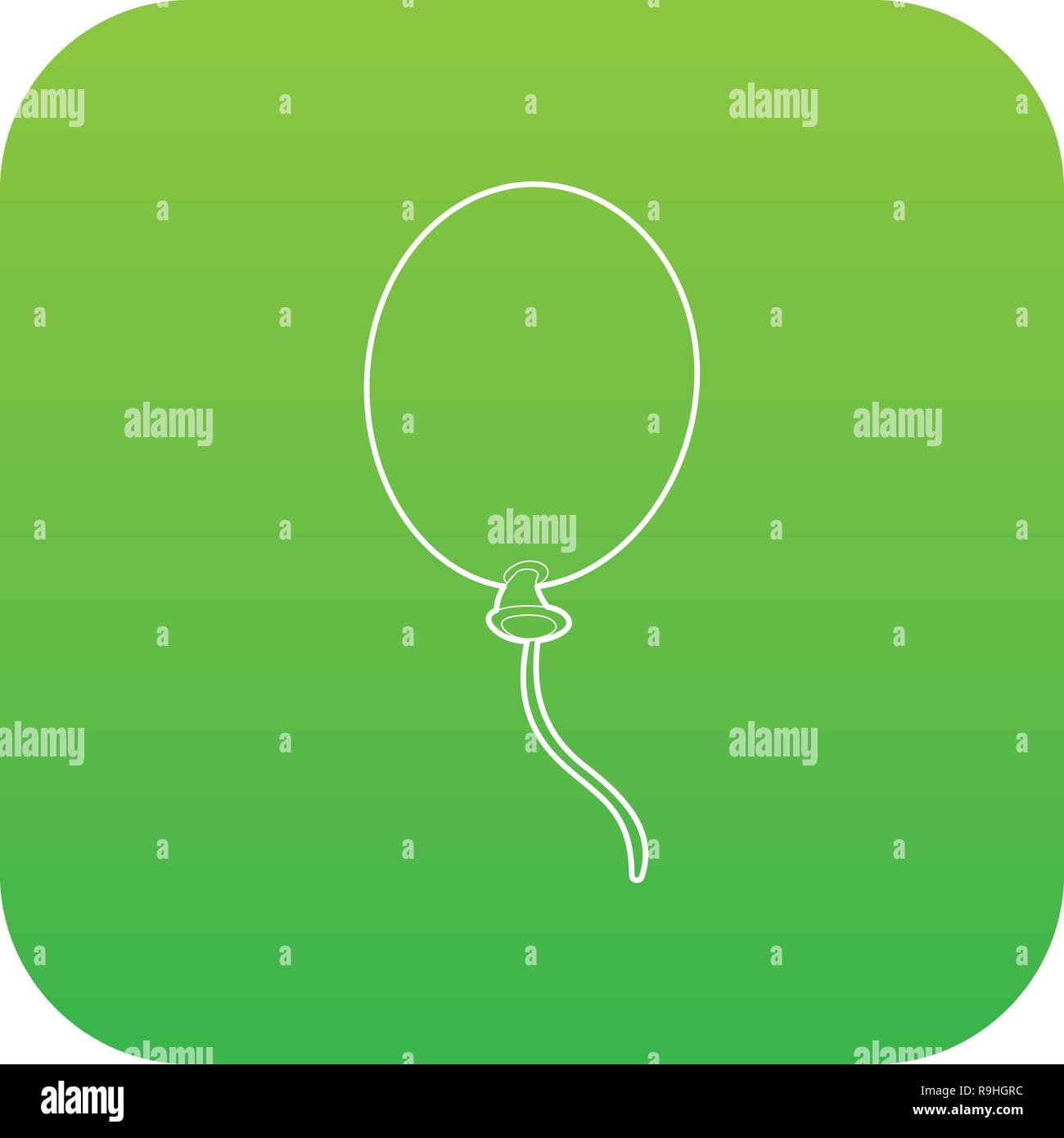 Balloon icon green vector Stock Vector Image & Art - Alamy