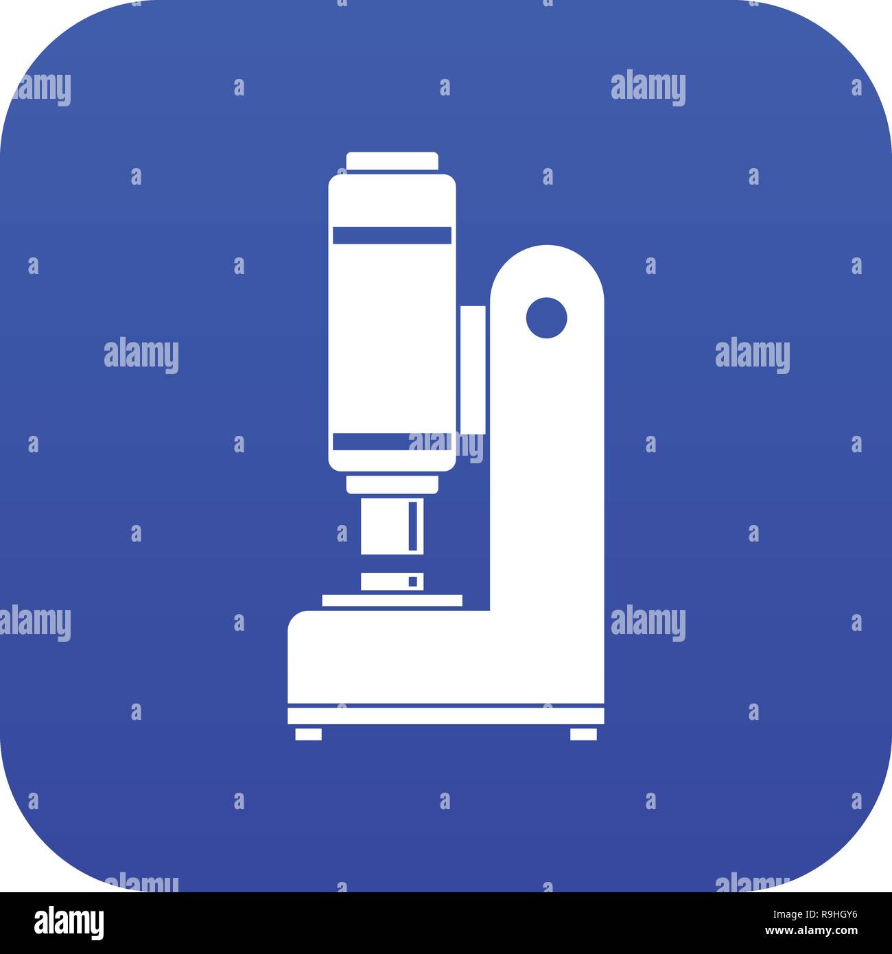 Blacksmith automatic hammer icon digital blue Stock Vector Image & Art ...