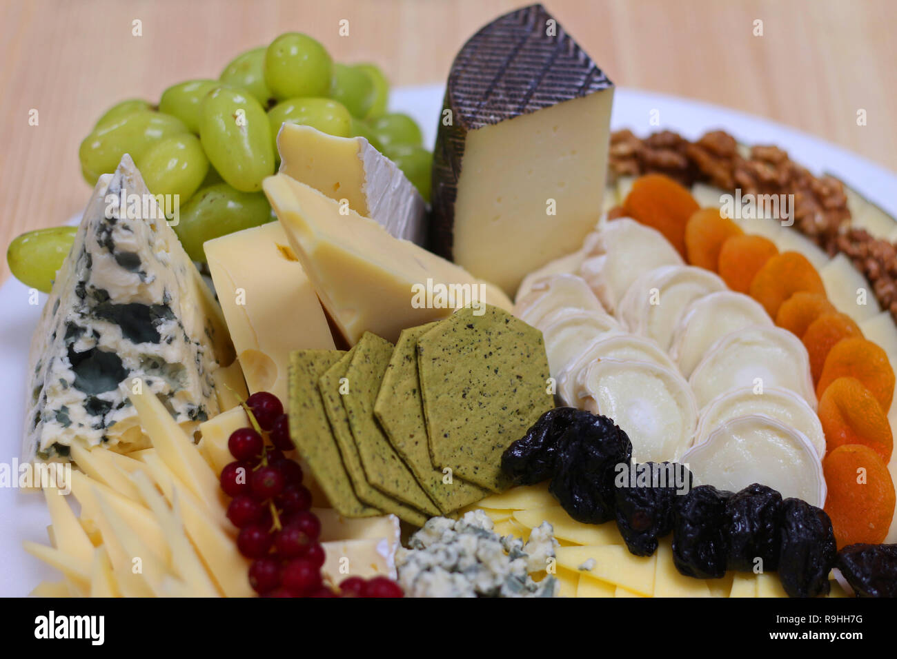 assorted cheese platter Stock Photo - Alamy