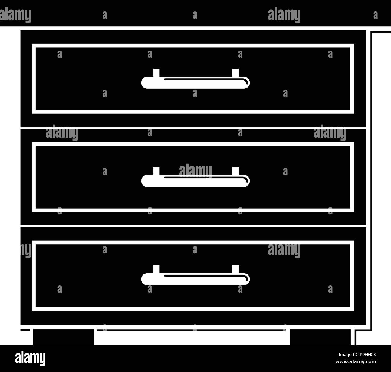 Chest of drawers icon, simple style Stock Vector Image & Art - Alamy