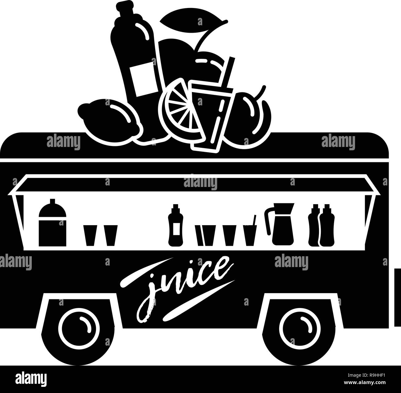 Trailer juice shop icon, simple style Stock Vector Image & Art - Alamy