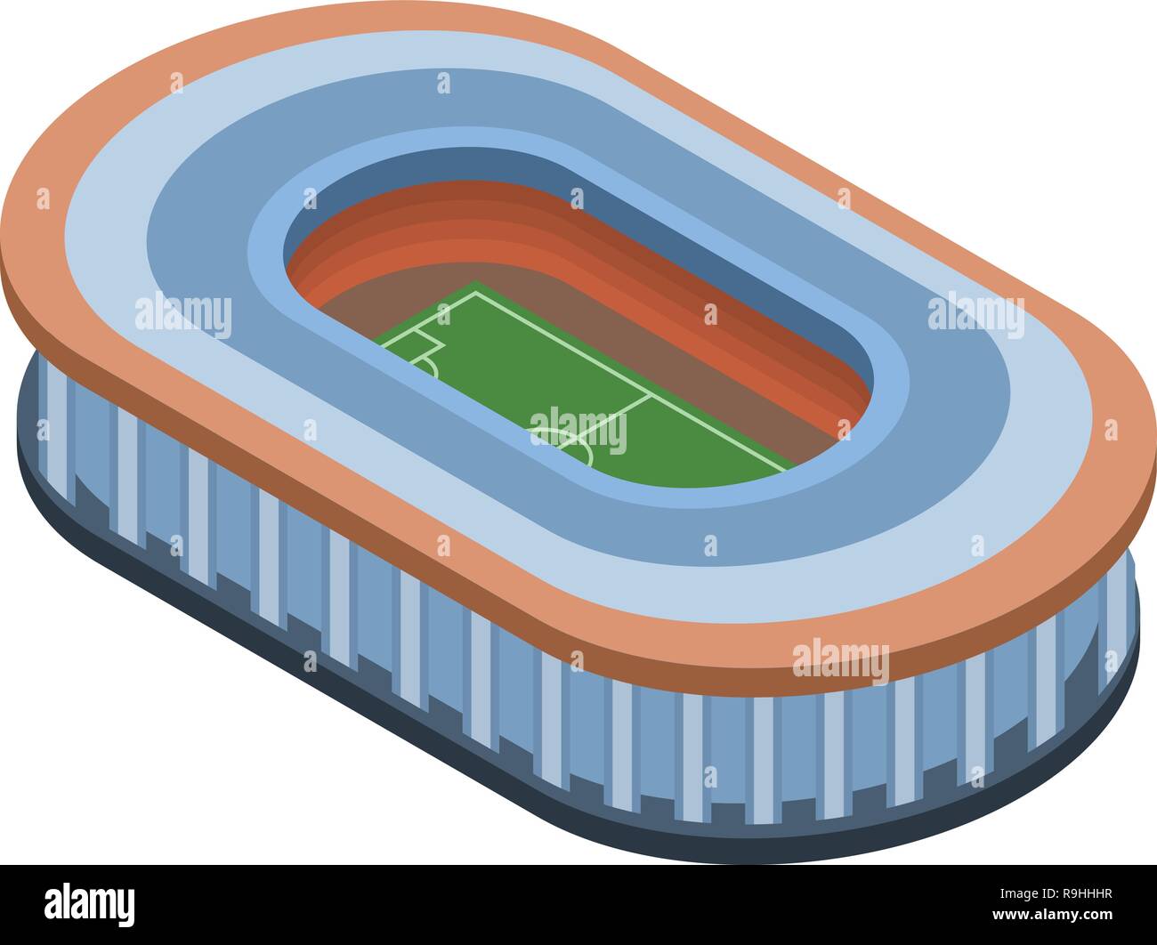 Athletics stadium markings Stock Vector Images - Alamy