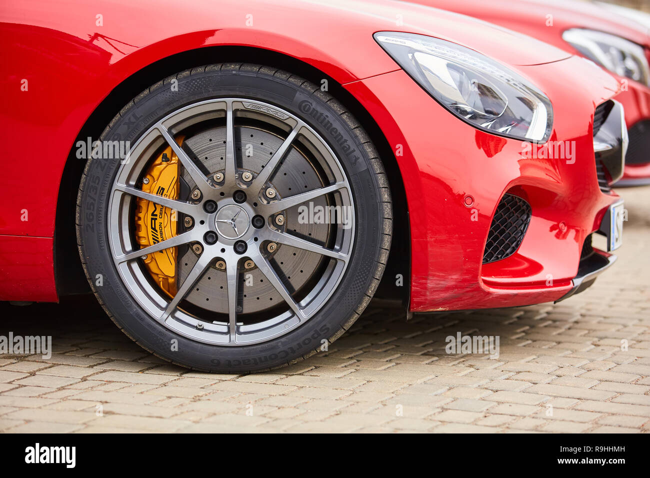 Kiev, Ukraine - OCTOBER 4, 2016: Mercedes Benz star experience. The ...