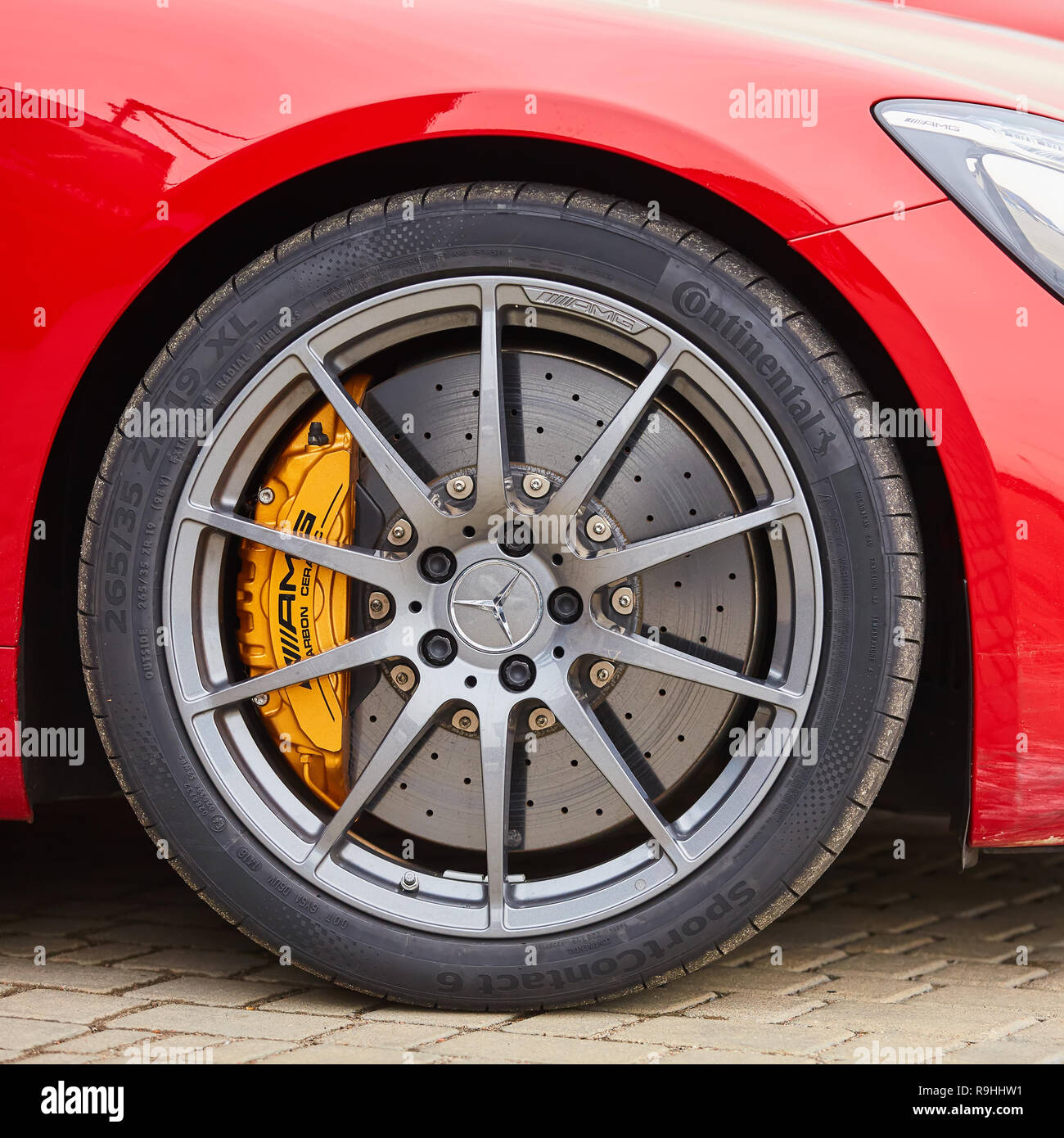 Kiev, Ukraine - OCTOBER 4, 2016: Mercedes Benz star experience. The ...