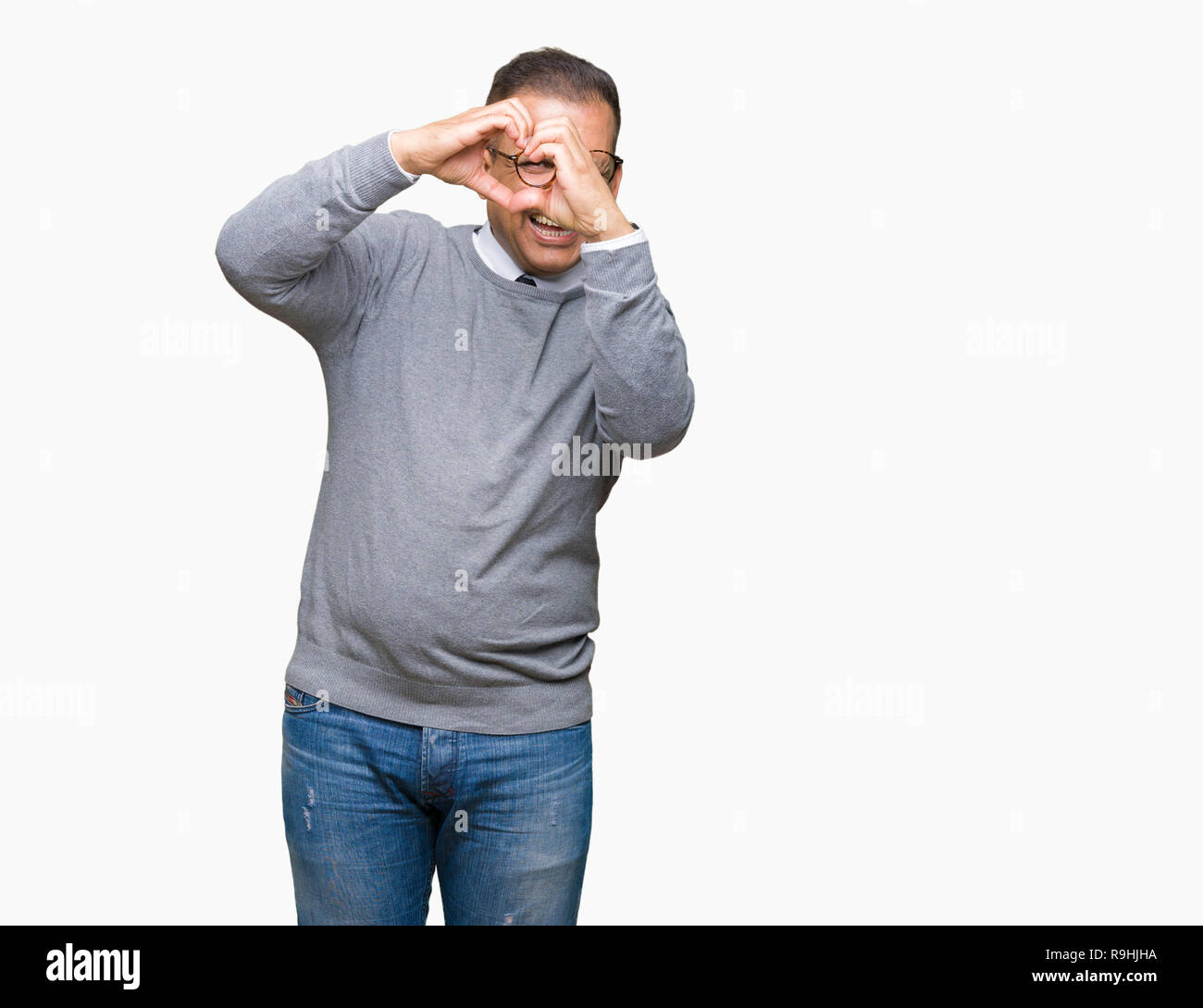 Arab man making sign Cut Out Stock Images & Pictures - Alamy