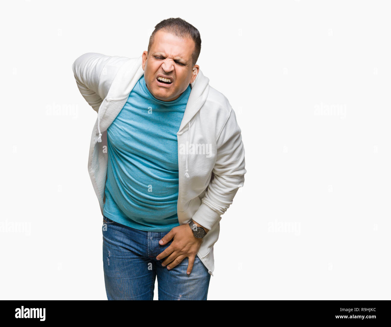 Indian man backache pain illness hi-res stock photography and images ...