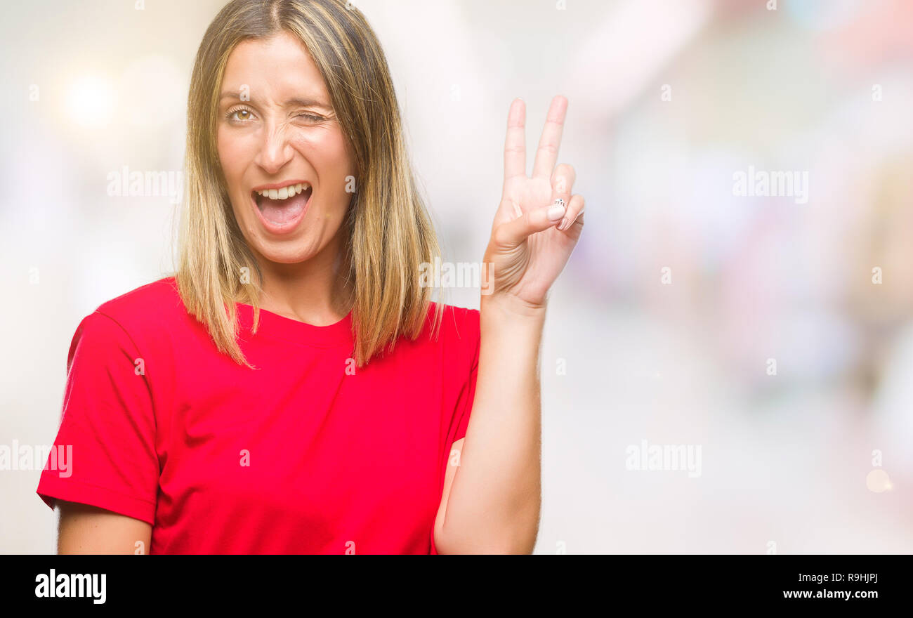 Hispanic beautiful woman winking face hi-res stock photography and ...