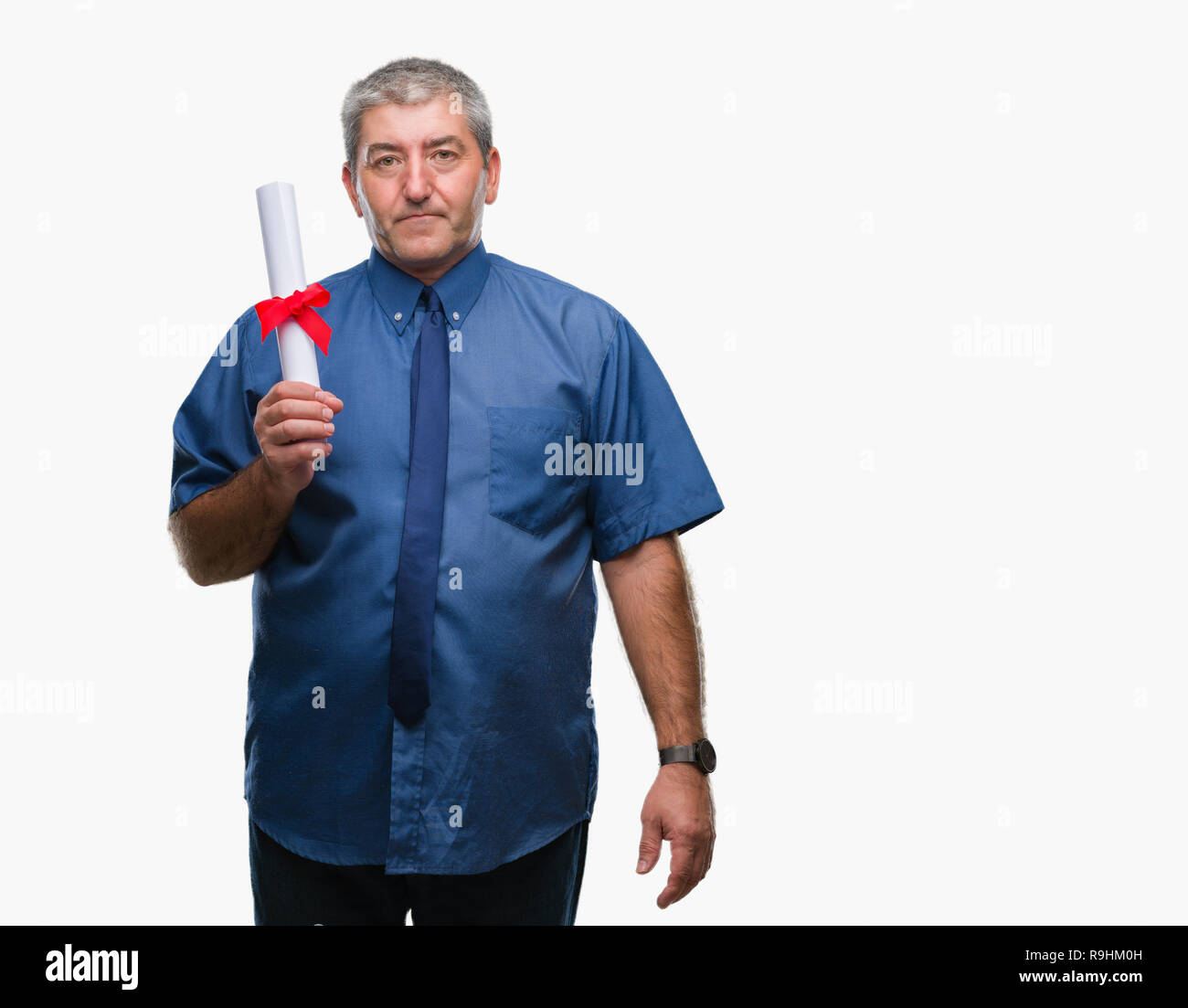 Portrait clever senior person Cut Out Stock Images & Pictures - Alamy