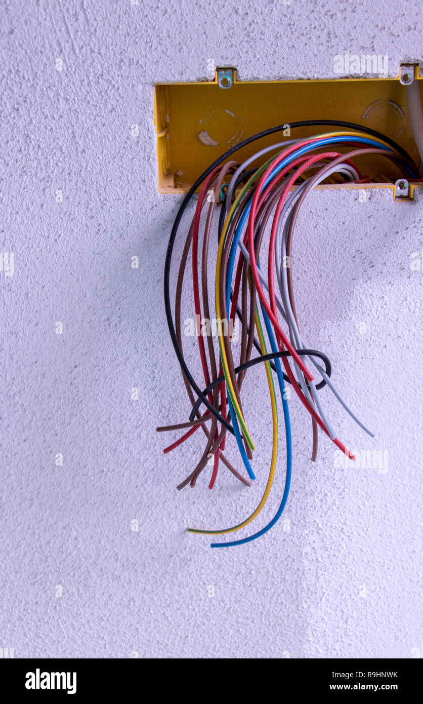 a bunch of different cables Stock Photo - Alamy