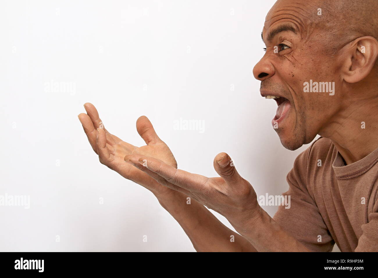 Man Screaming In Fear