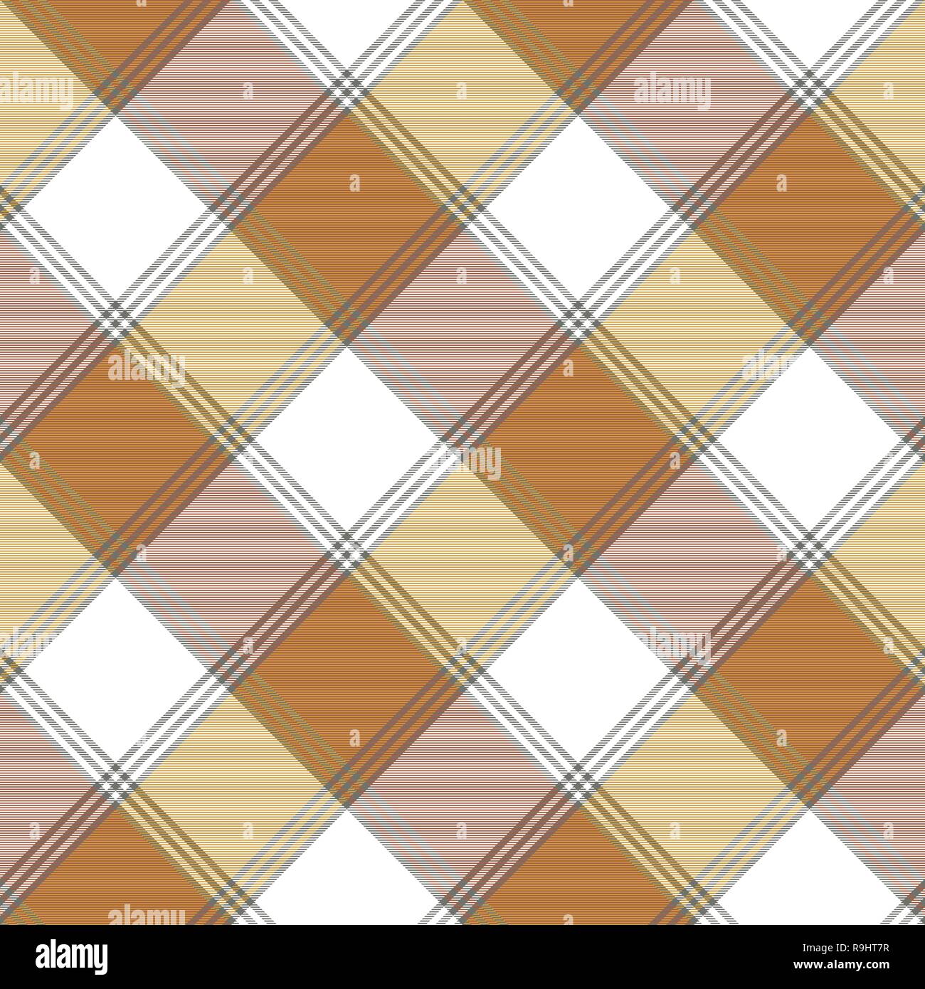 Ancient check plaid fabric texture seamless pattern. Vector ...