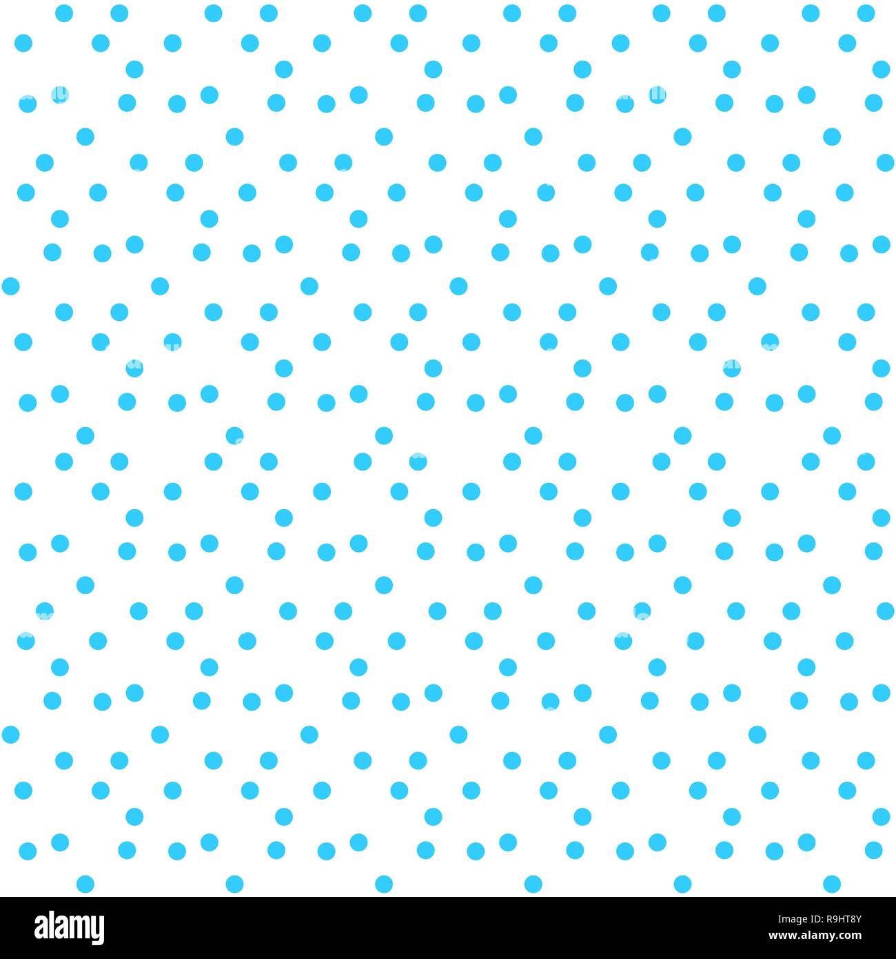 Blue random dots on white background seamless vector pattern Stock ...