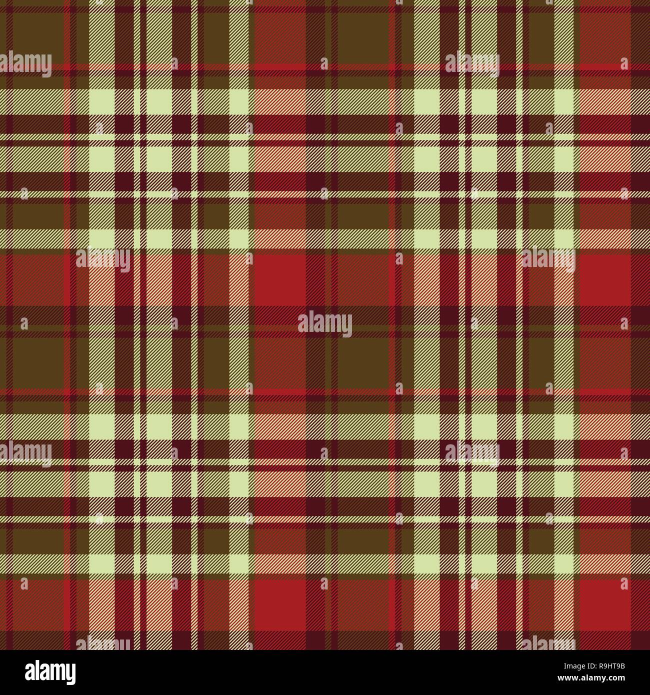 Classic red tartan diagonal seamless fabric texture. Vector ...
