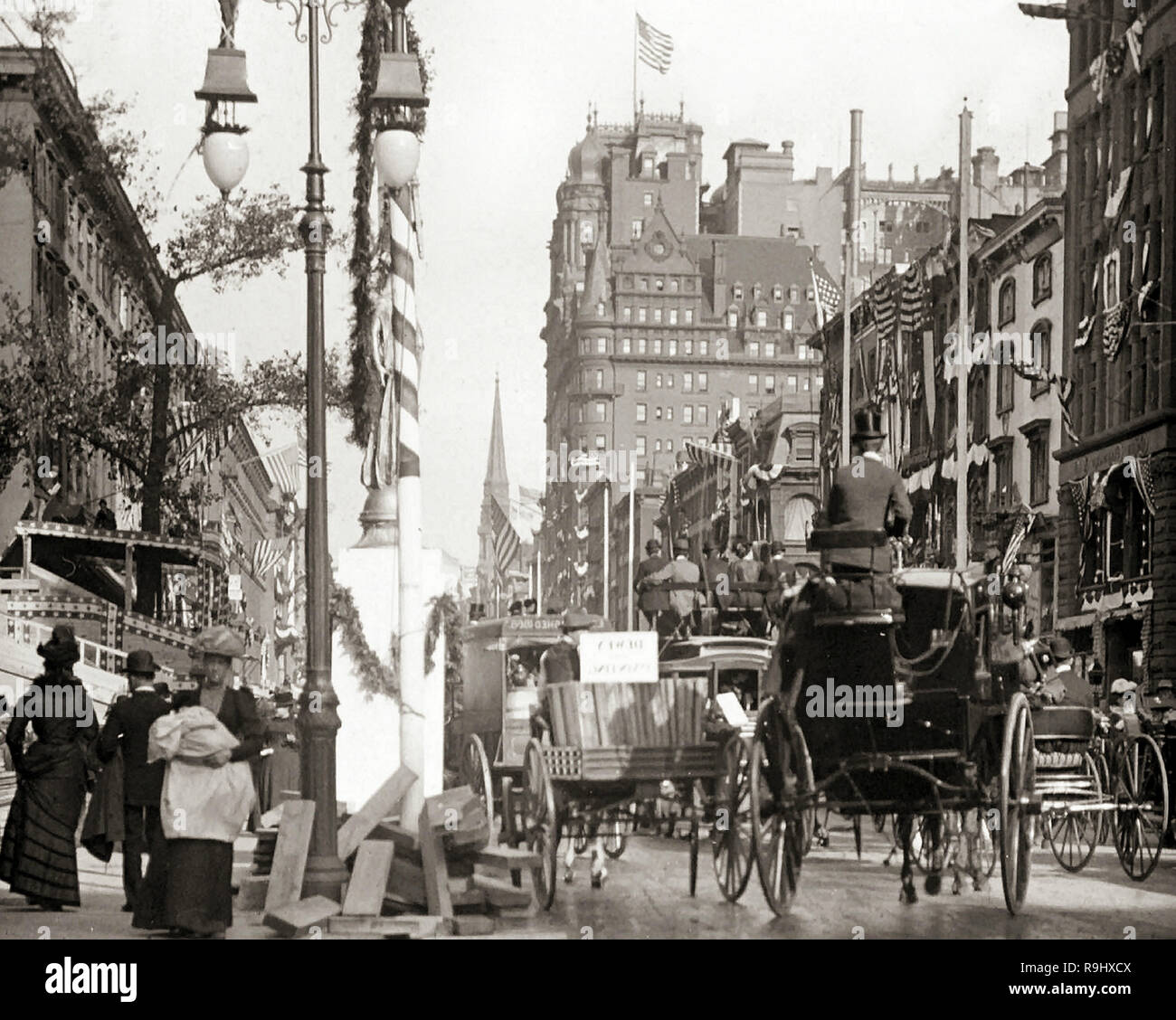 Street scene, New York 1890 Stock Photo - Alamy