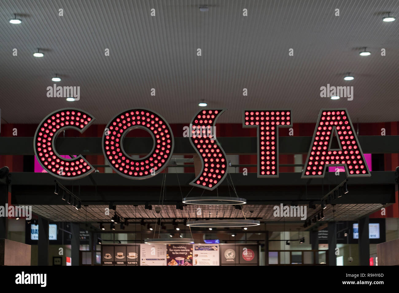 Costa coffee shop sign hi-res stock photography and images - Alamy
