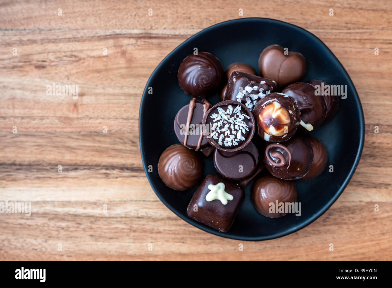Fancy dark chocolate store