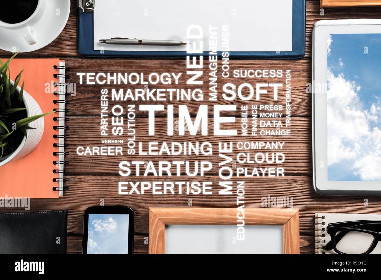 Modern workplace concept Stock Photo - Alamy