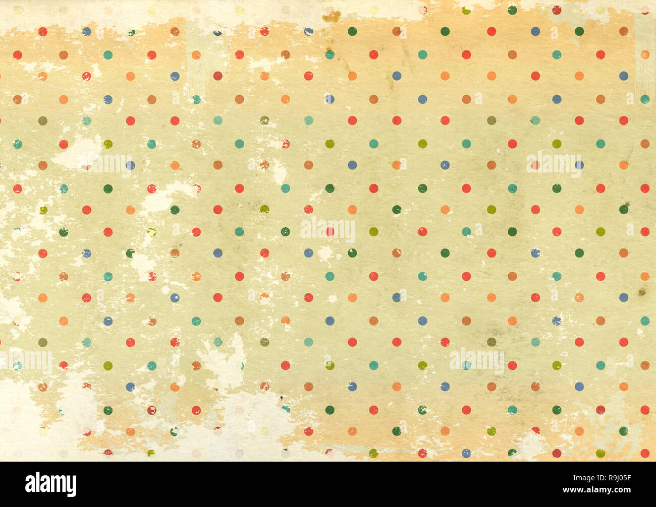 Grunge background with dots pattern and paper texture Stock Photo - Alamy