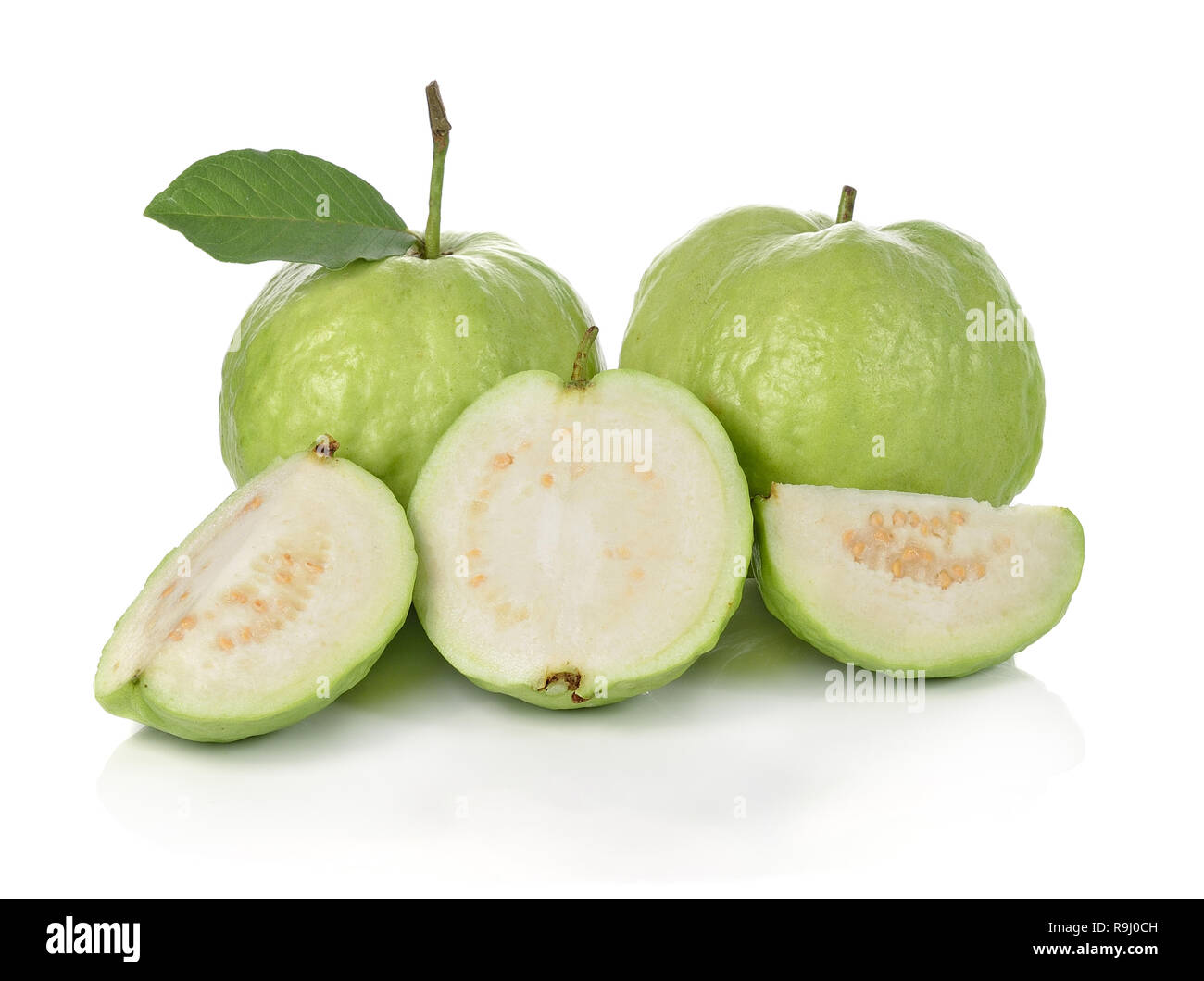 Guava isolated on white background Stock Photo - Alamy