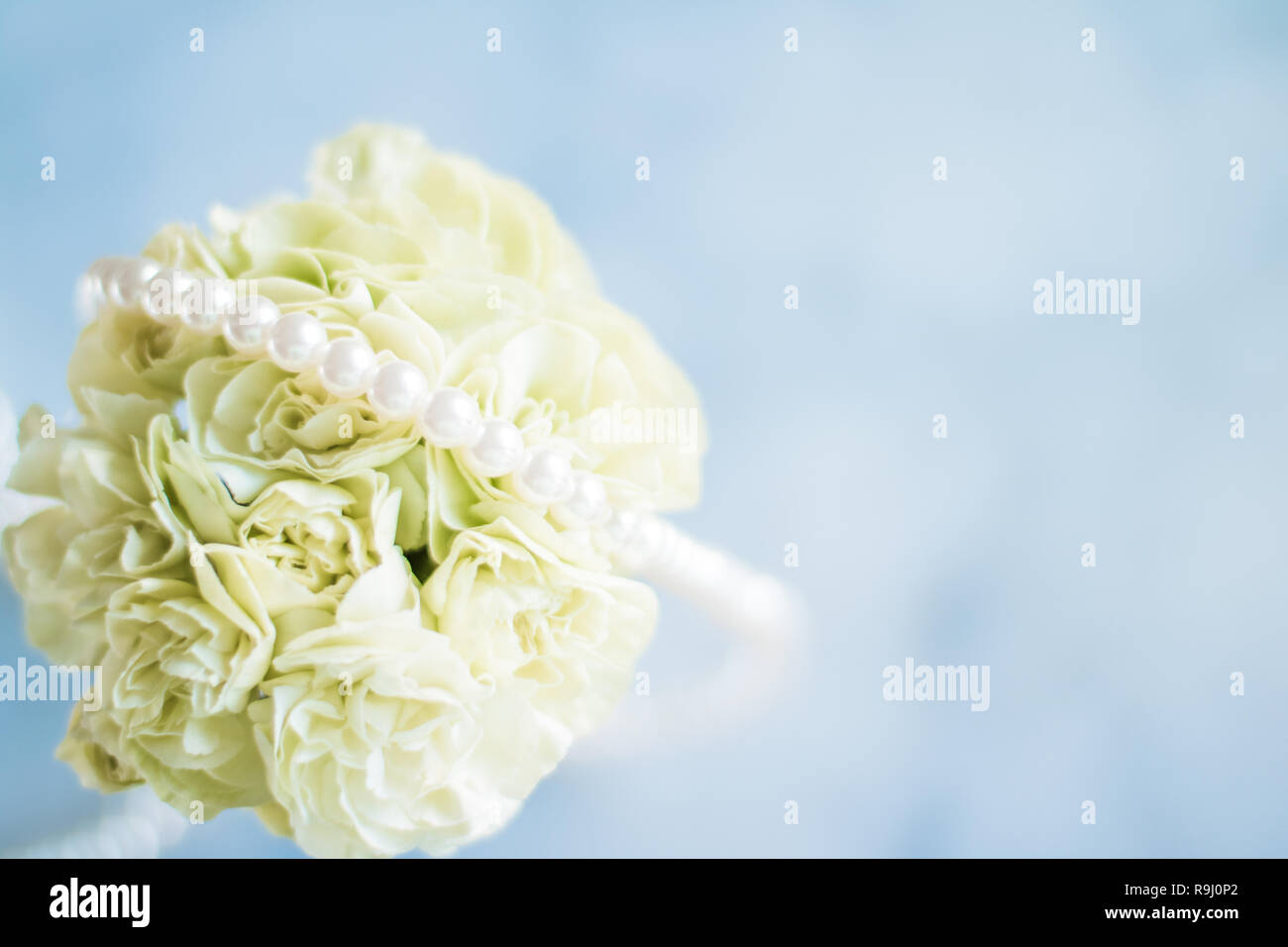 bridal bouquet with pearls - wedding, holiday and floral garden styled ...