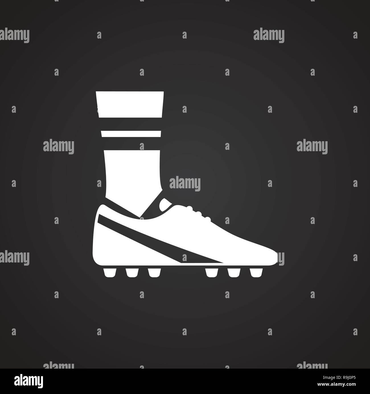 Soccer shoes icon on white background for graphic and web design ...