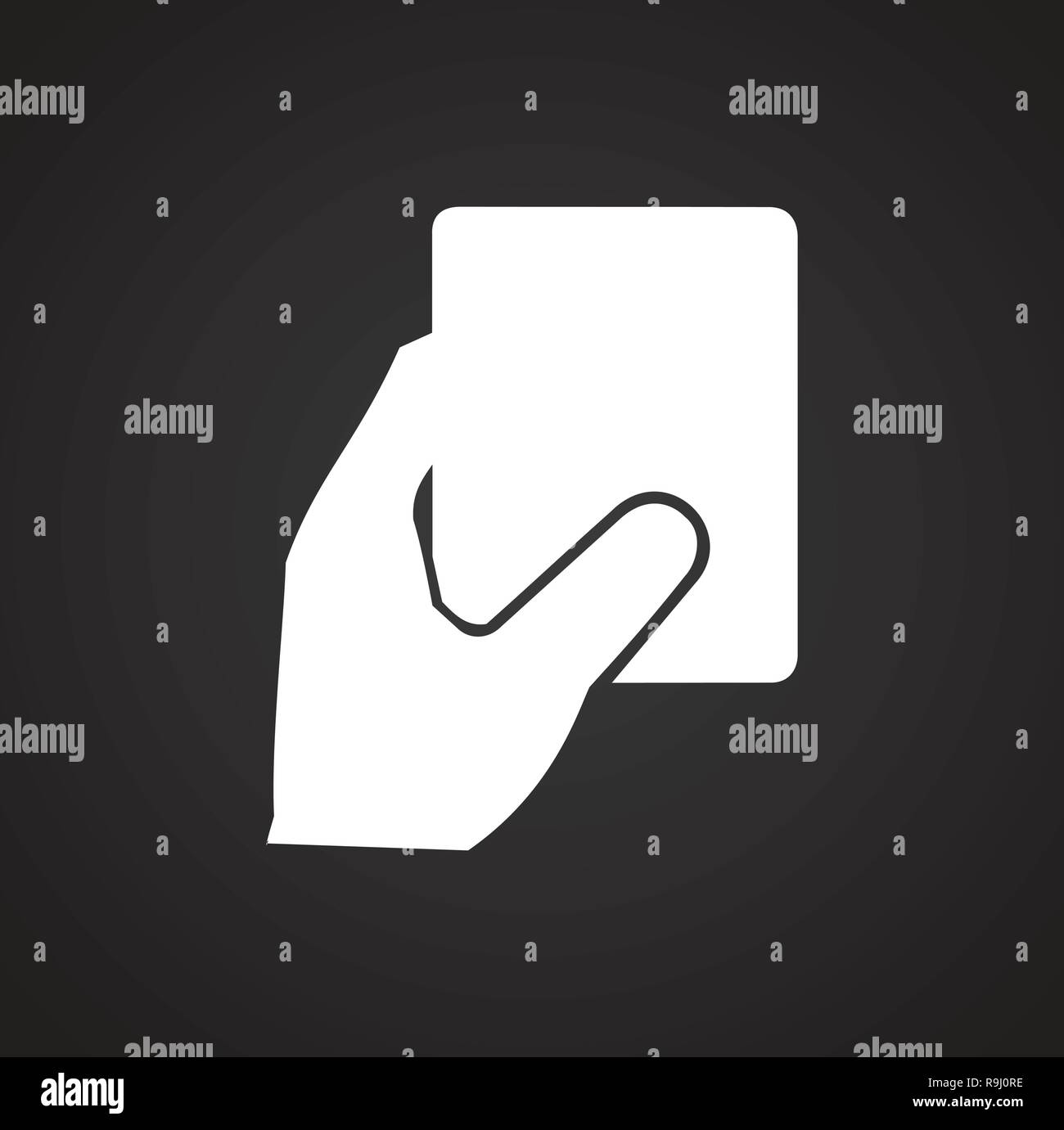 Football card icon on white background for graphic and web design ...