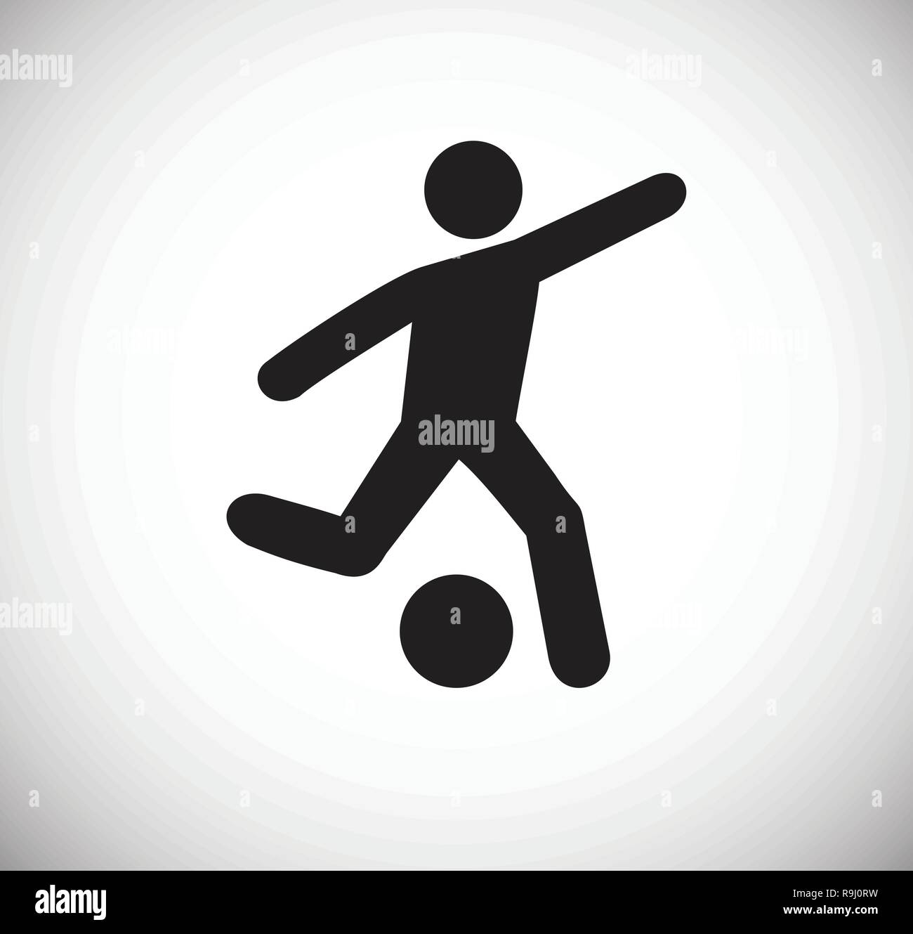 Simple Football Player Vector Art