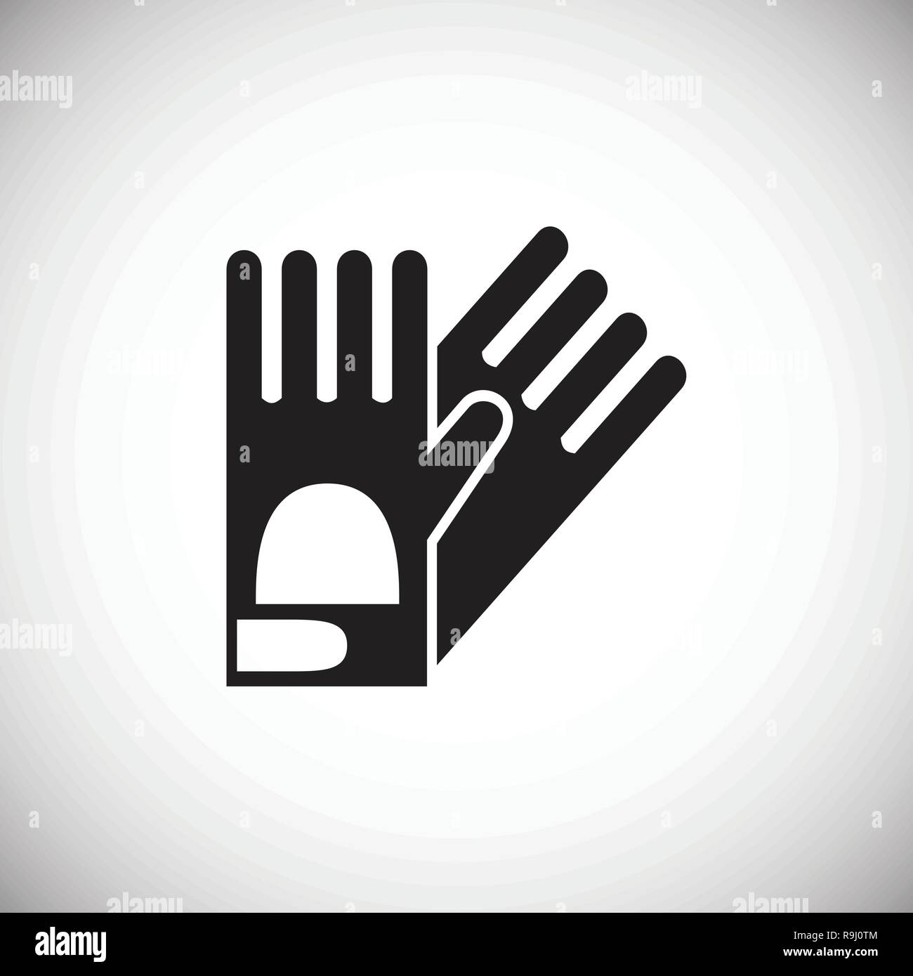 Soccer gloves icon on white background for graphic and web design ...