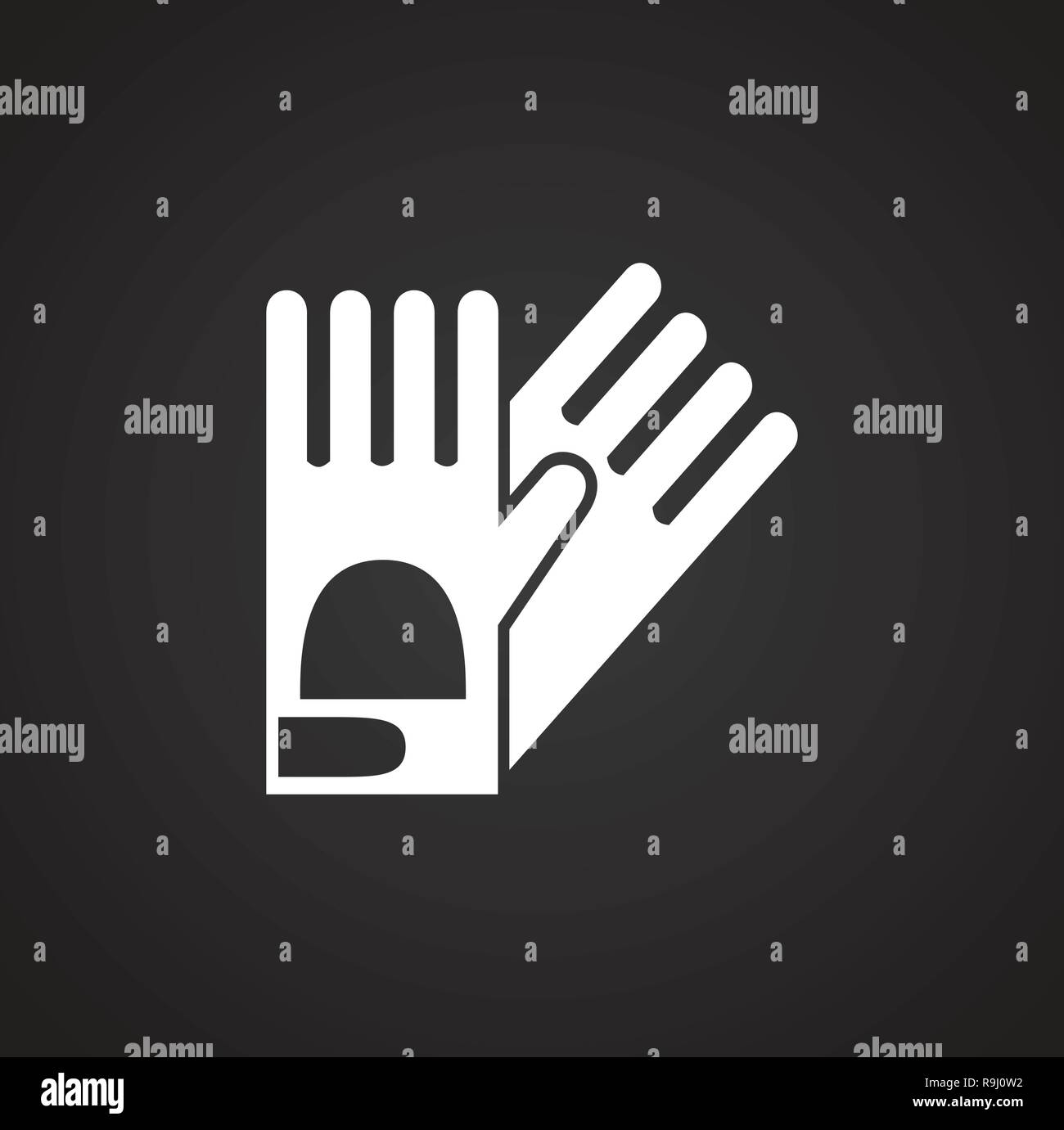 Soccer gloves icon on white background for graphic and web design ...