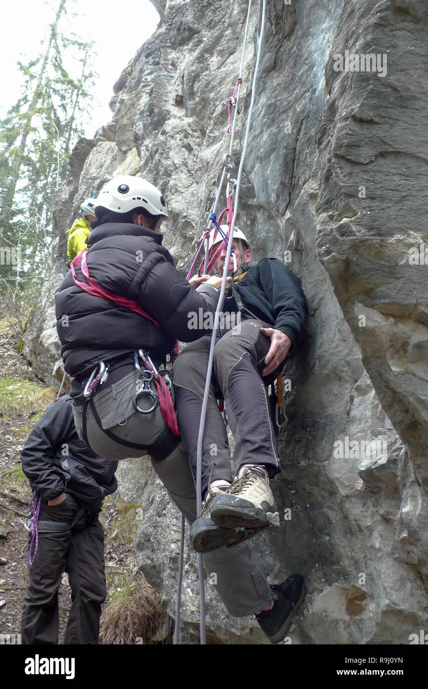 Rope rescue technique hi-res stock photography and images - Alamy