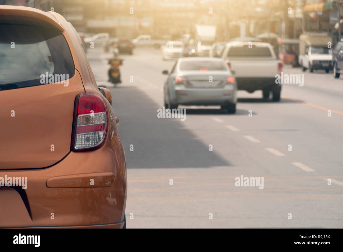 Inside car traffic jam on hi-res stock photography and images - Alamy
