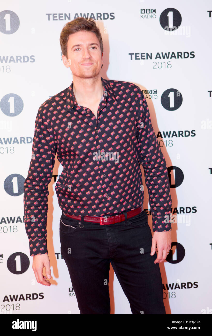 Greg James at the BBC Radio 1's Teen Awards, SSE Arena Wembley, London ...