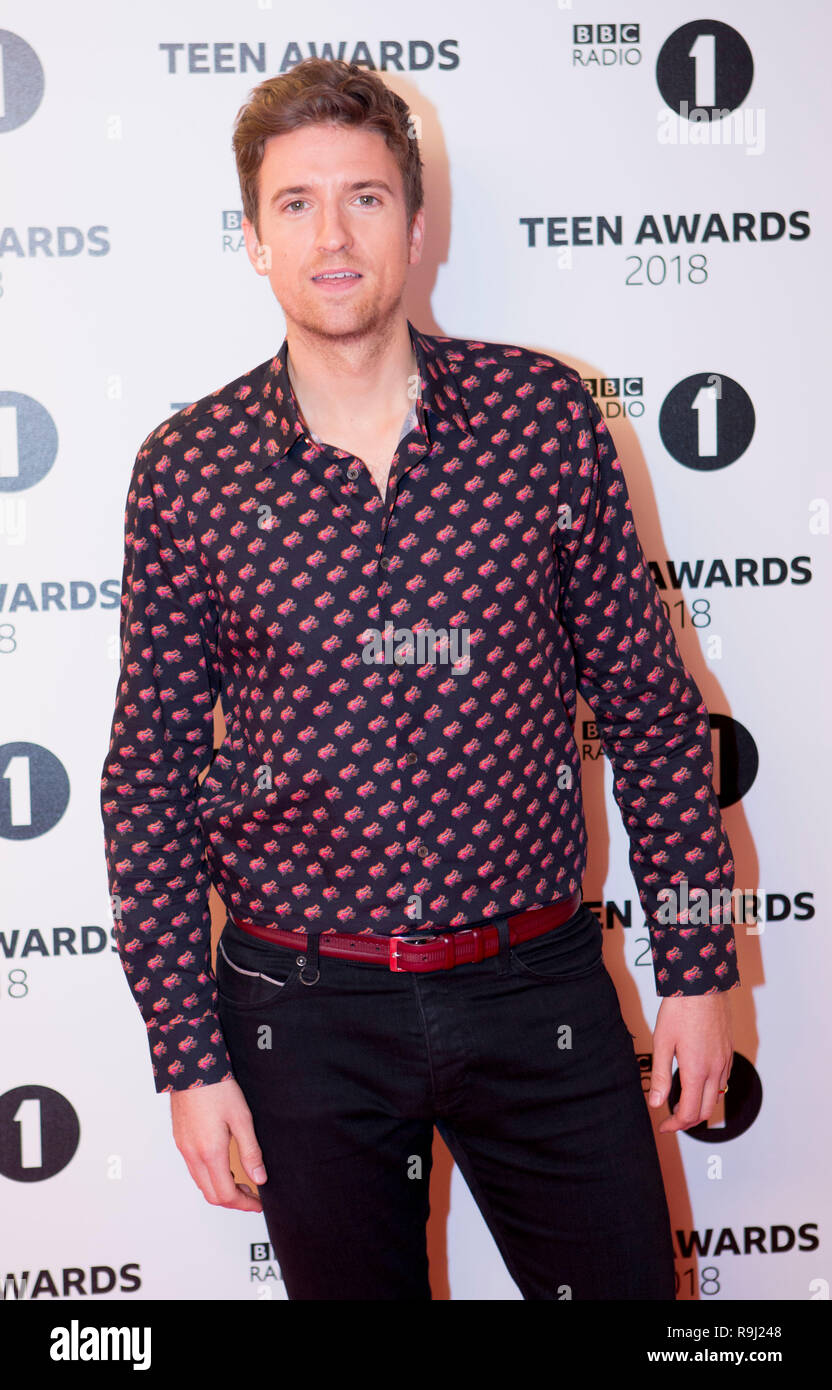 Greg James at the BBC Radio 1's Teen Awards, SSE Arena Wembley, London ...