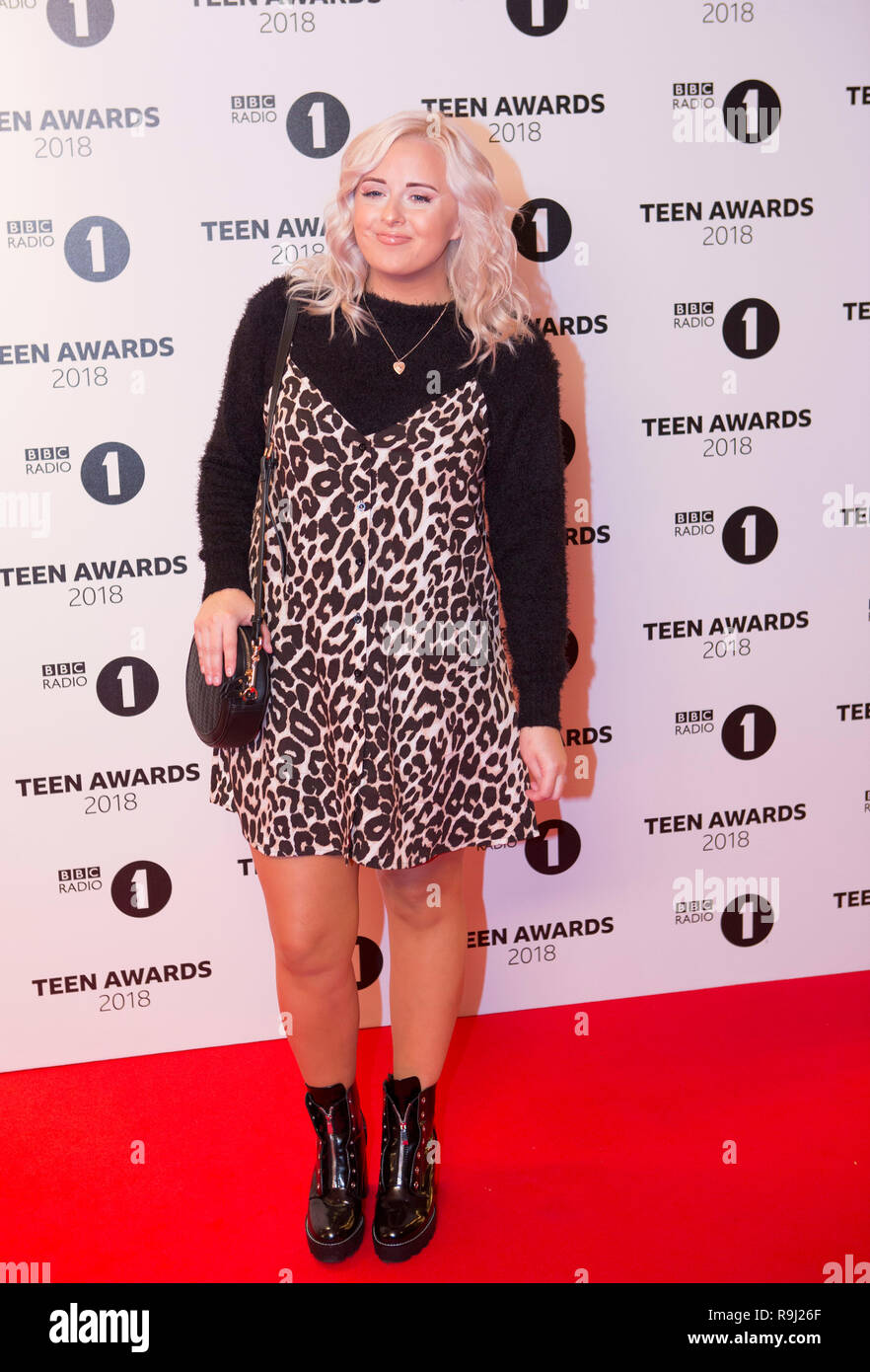 Katie Thistleton at the BBC Radio 1's Teen Awards, SSE Arena Wembley ...