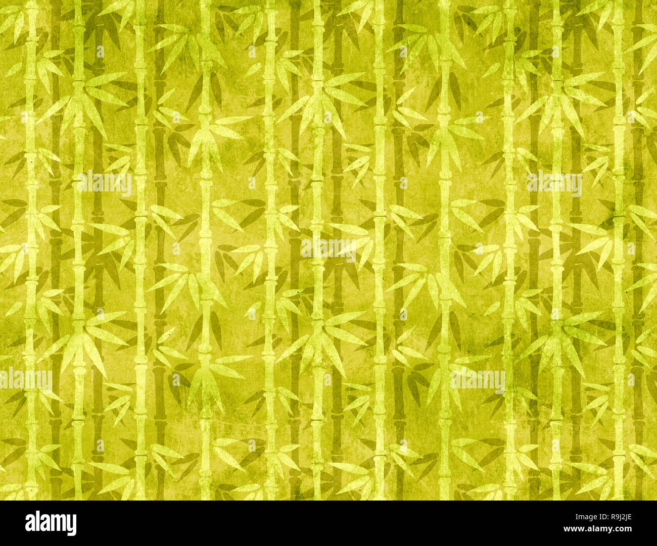 Paper texture of green color with bamboo Stock Photo - Alamy