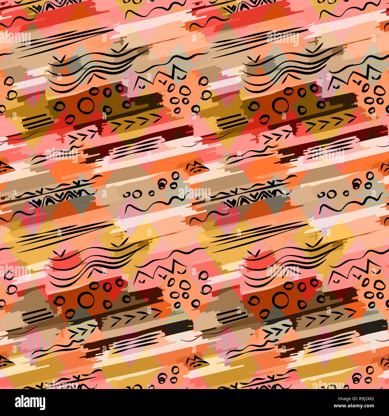 Seamless repeating striped colored background of colors Stock Vector ...