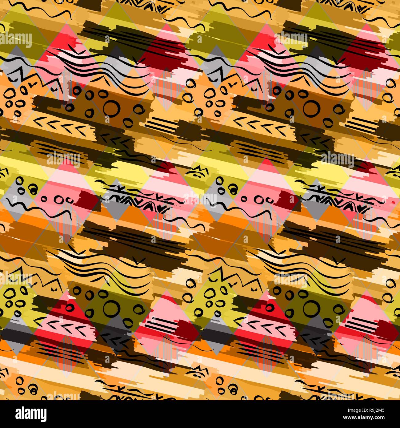 Seamless repeating striped colored background of colors Stock Vector ...