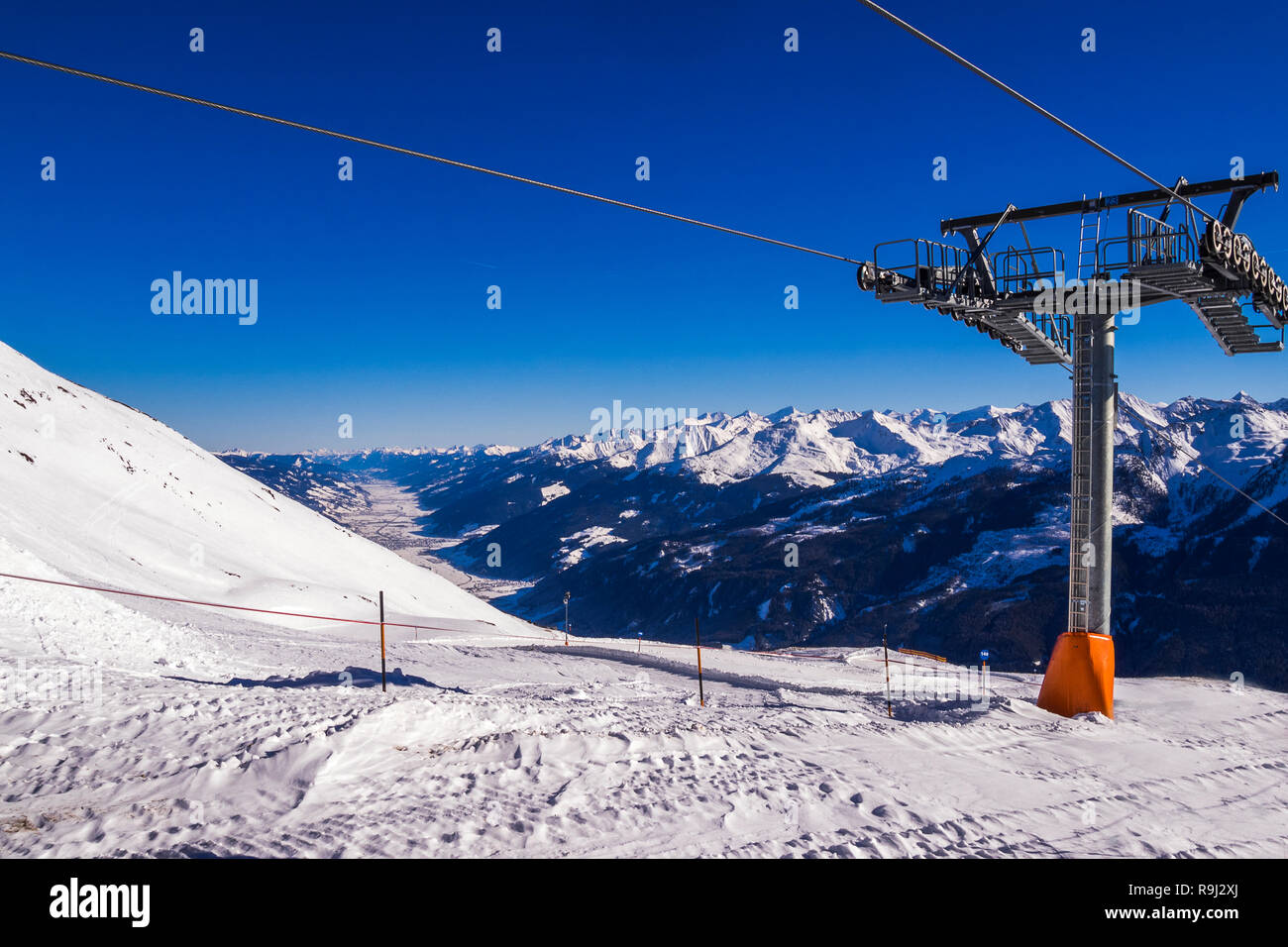Austria in the Alps - Rodelbahn am Wildkogel Stock Photo - Alamy