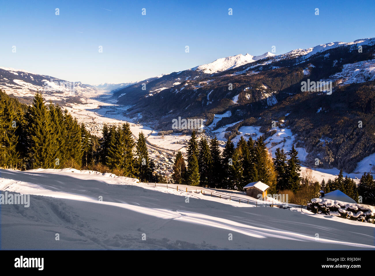Austria in the Alps - Rodelbahn am Wildkogel Stock Photo - Alamy