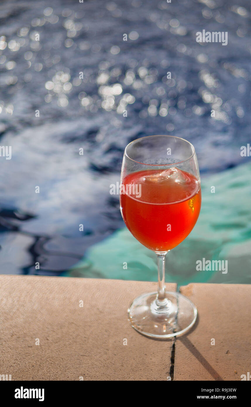 Pool party wine hi-res stock photography and images - Alamy