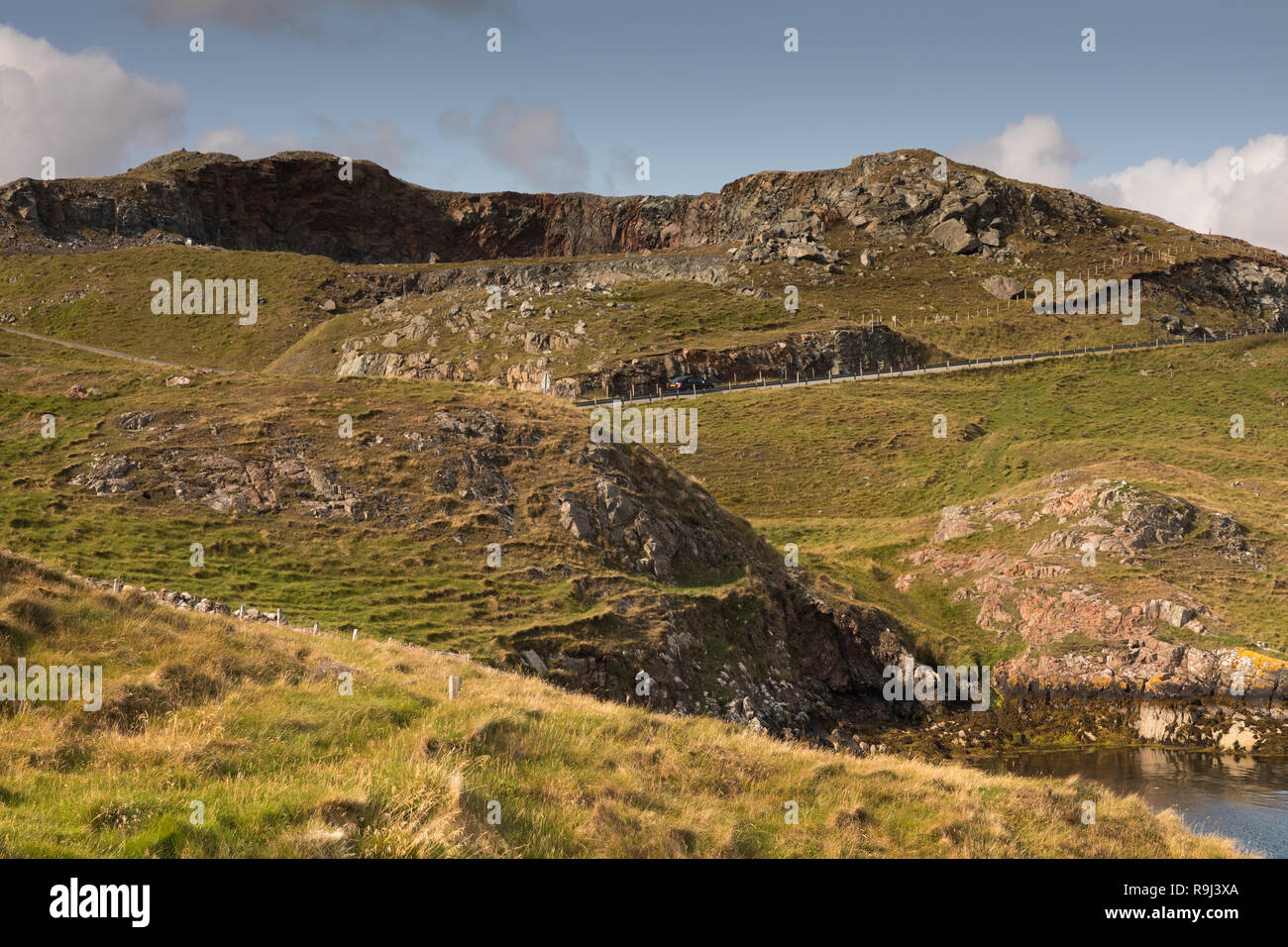 Landscape at Mavis Grind, Shetland Islands Stock Photo - Alamy